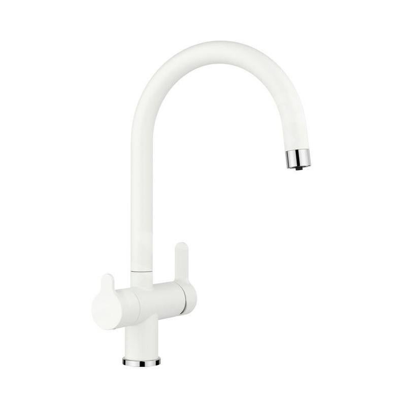 Blanco Trima - Mitigeur d’évier avec fonction filtrante, blanc 526218 | Leroy Merlin