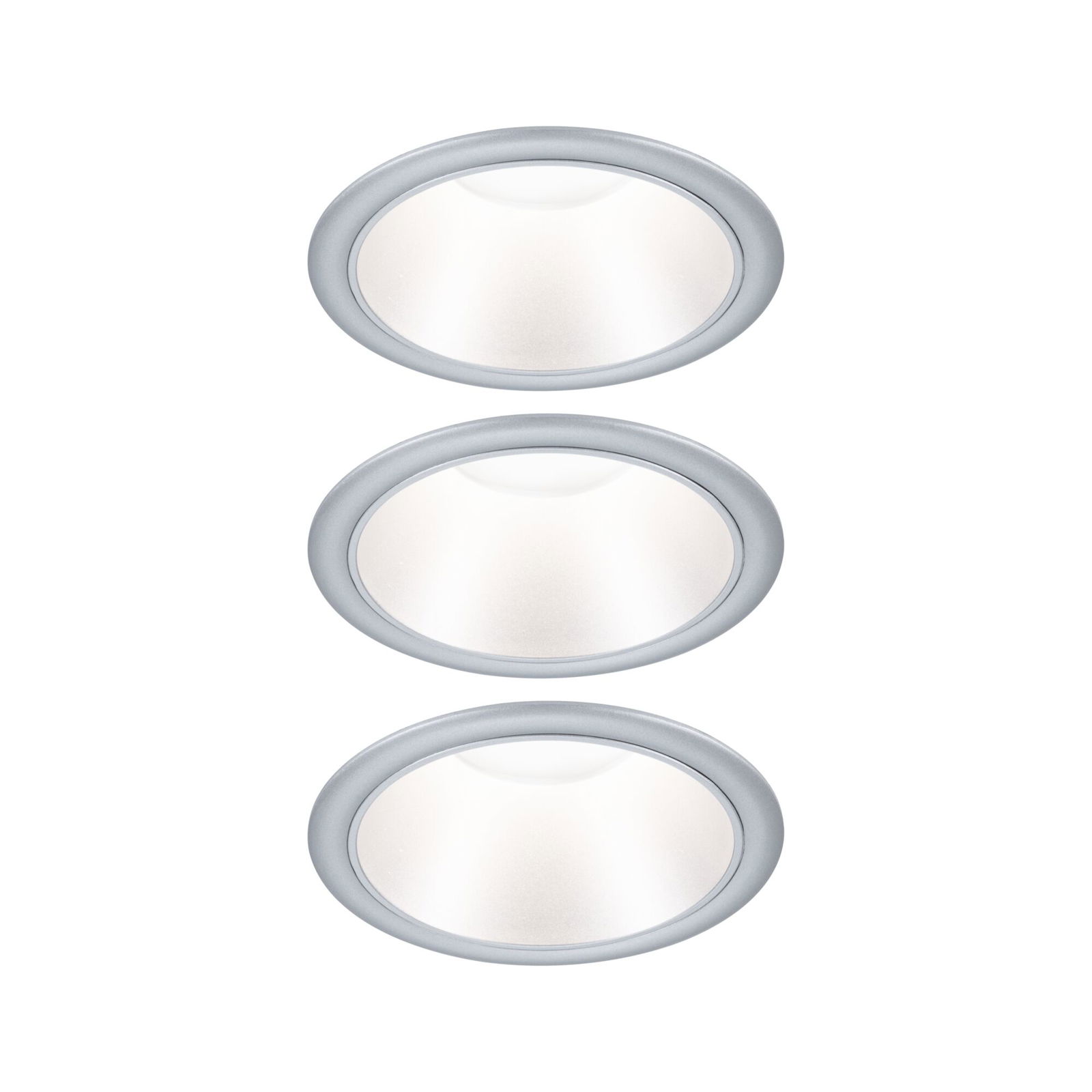 Spot encastré LED Cole Coin Kit de 6 IP44 rond 88mm Coin 6x6W 6x470lm ...