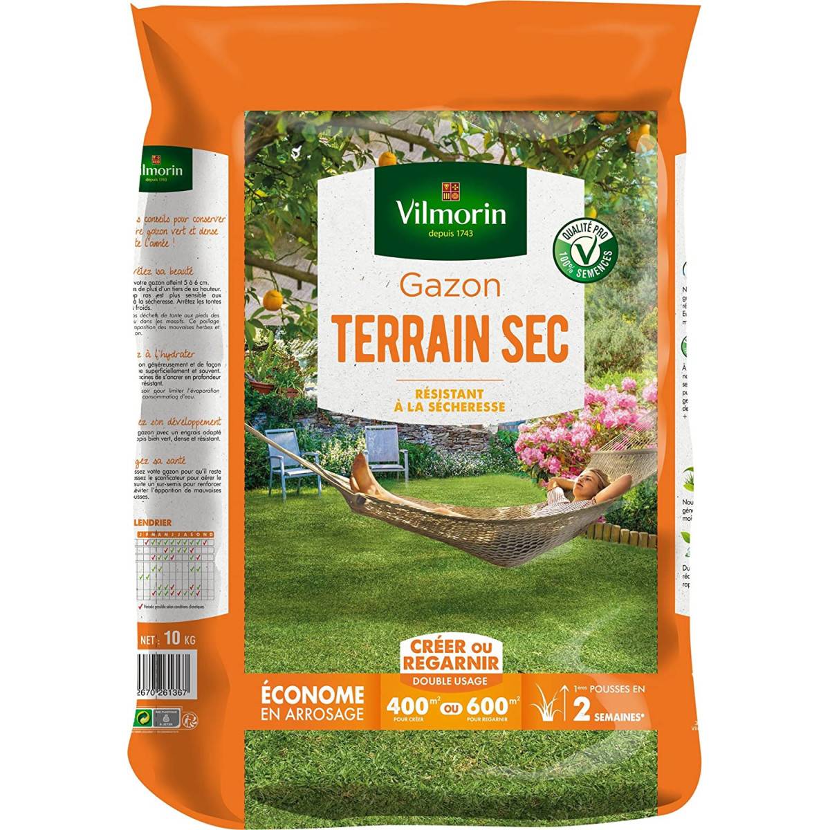 Gazon Terrain Sec - 10 kg | Leroy Merlin