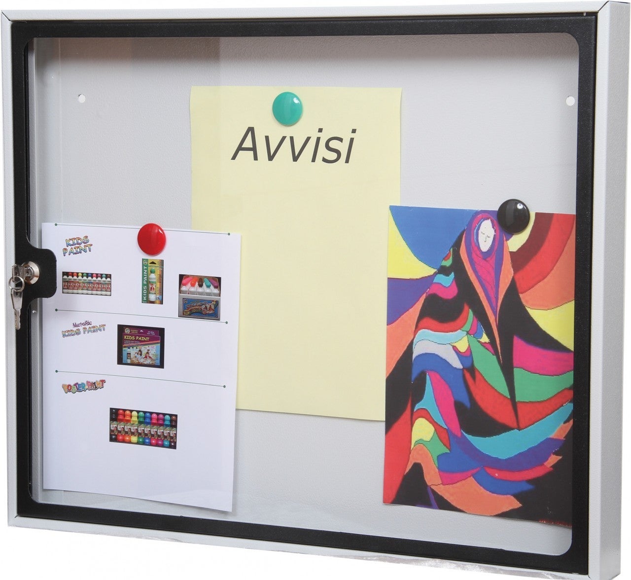 TABLEAU D'AFFICHAGE MAGNÉTIQUE 58X6X48 CM ARGENT | Leroy Merlin