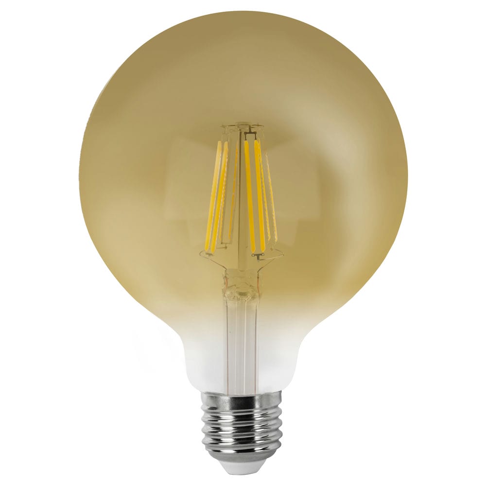 Bombilla LED Filamento Vintage Globo G95 E27 6W Matel | Leroy Merlin