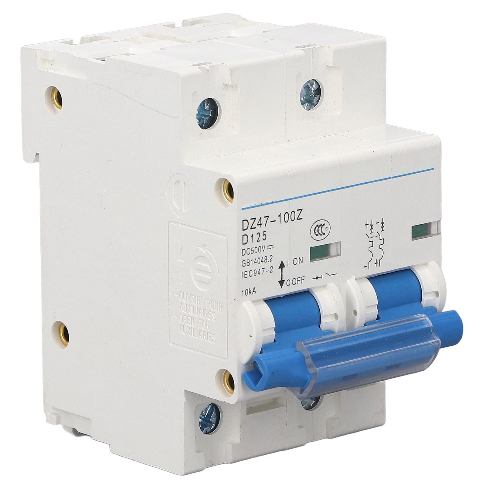 Disjoncteur CC haute sensibilité 10KA Capacité de coupure Rail DIN 36 ...