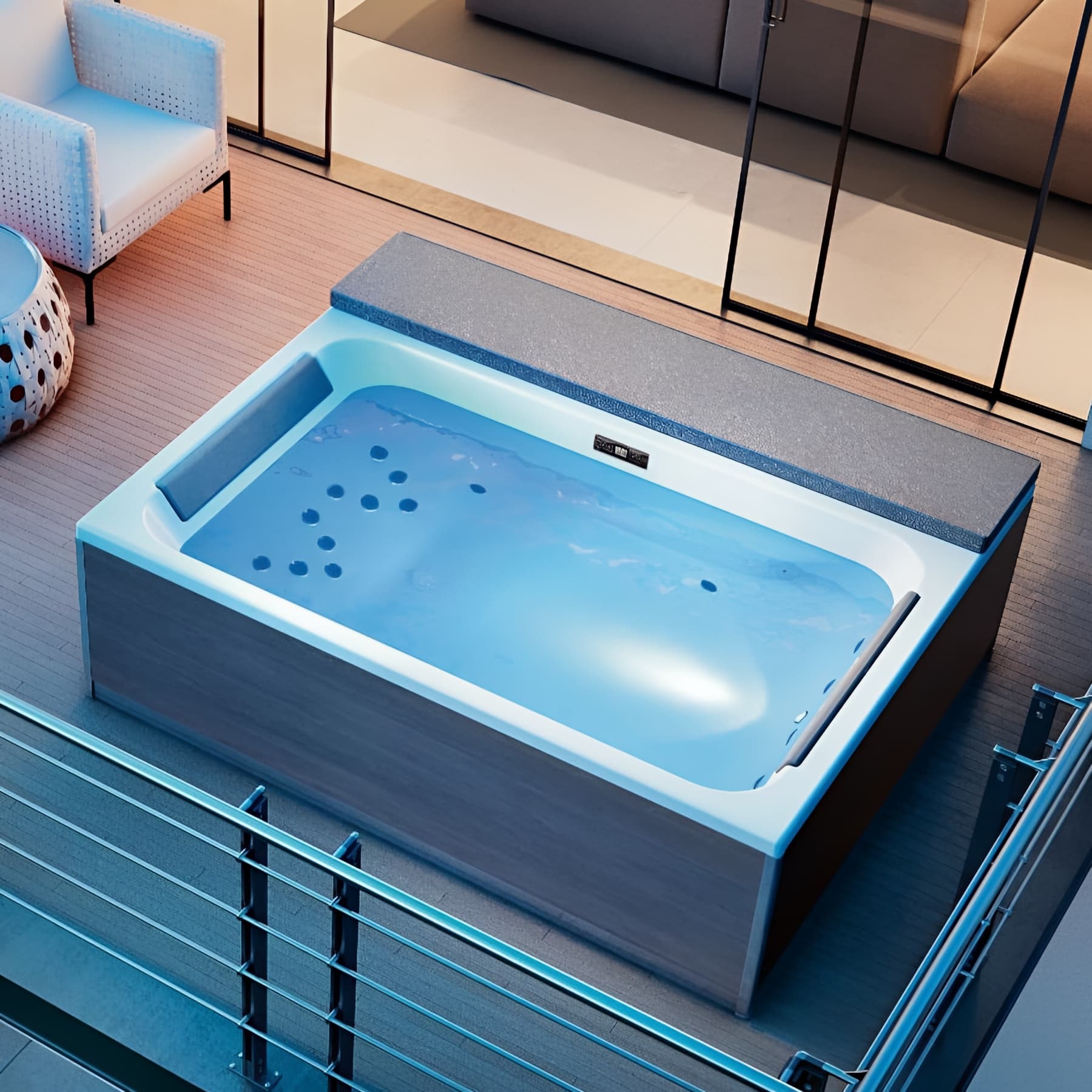 Spa relaxant 2 places Magic Spa+ à poser pompe 2 vitesse couverture ...