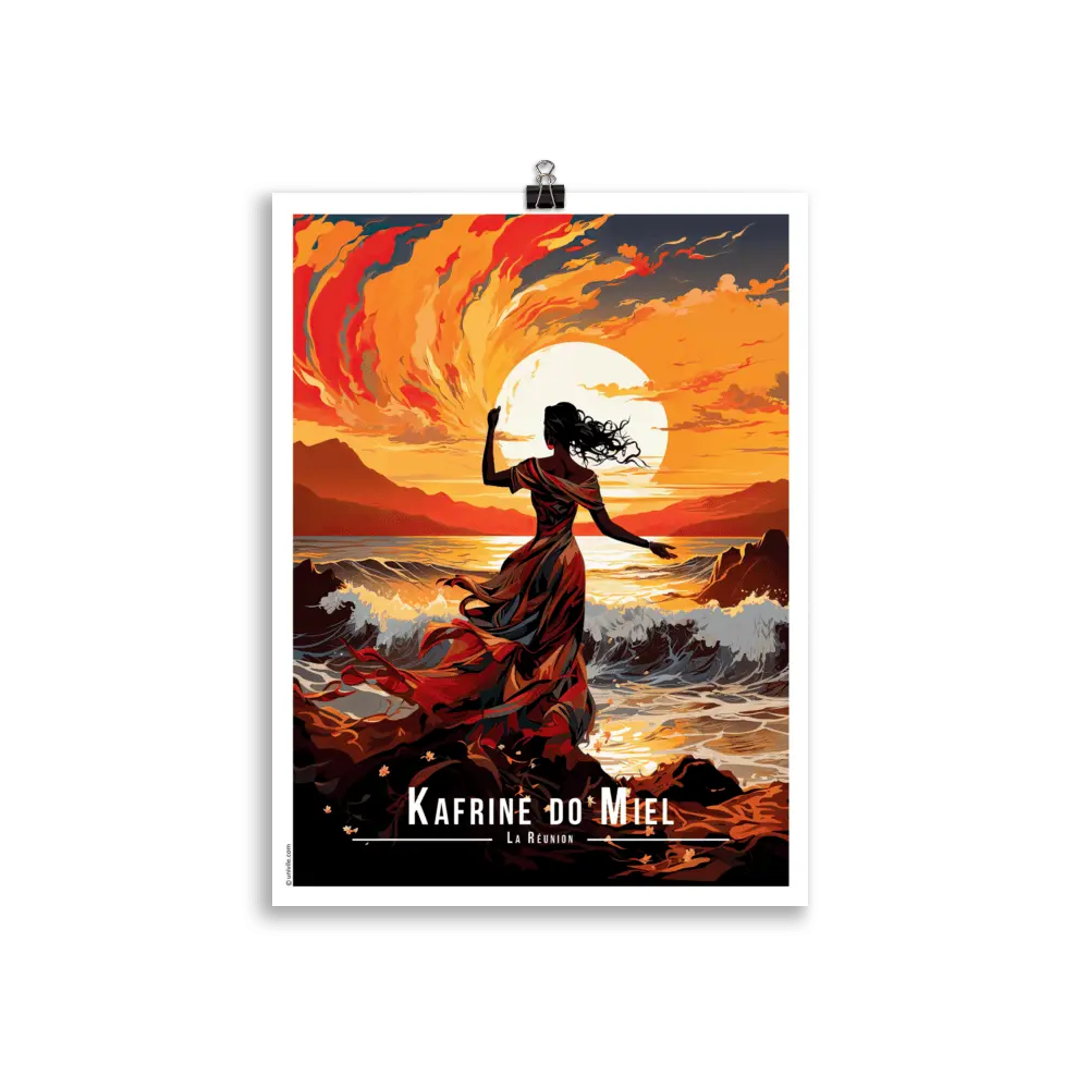 Affiche de La Réunion - Kafrine Do Miel l.30 x H.40 cm - UNIVILE ...