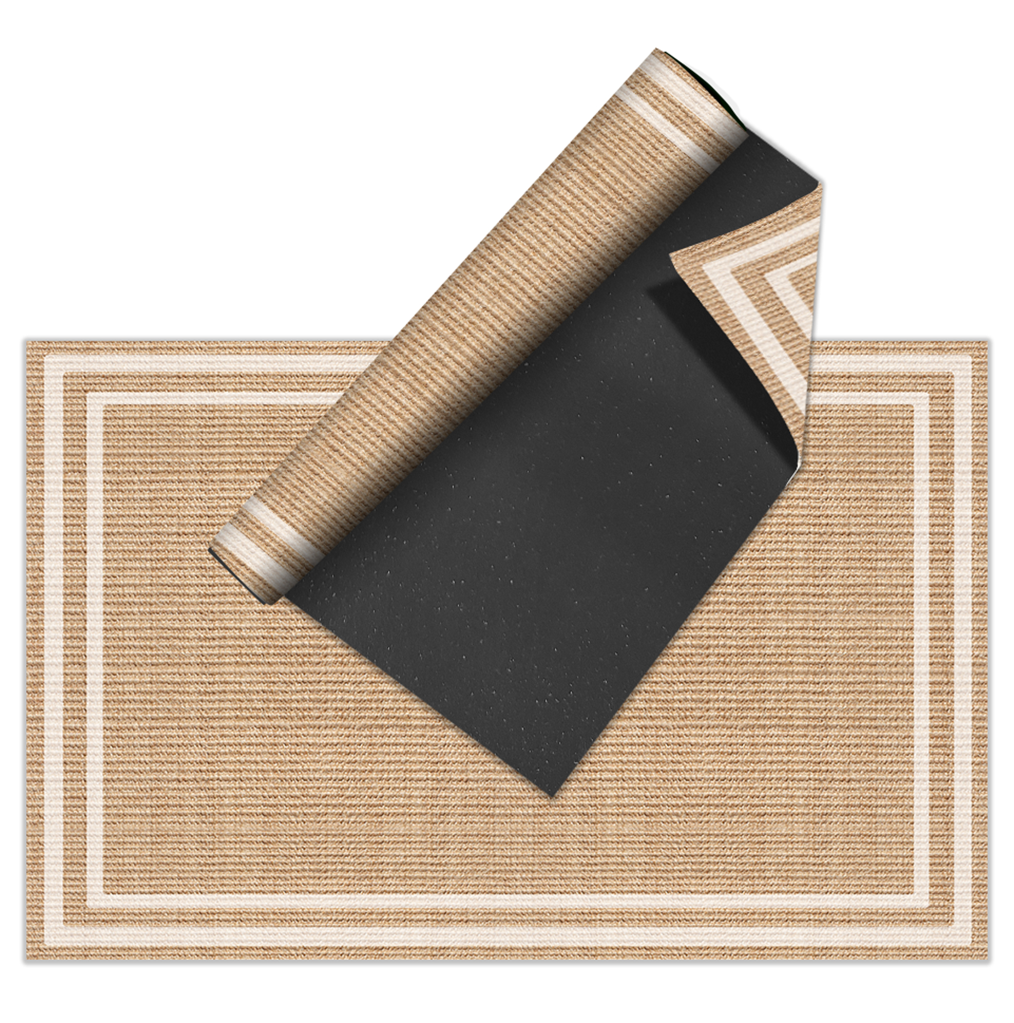 Tapis PVC intérieur/extérieur Agnan 200x266 cm - PVC imprimé, lavable ...