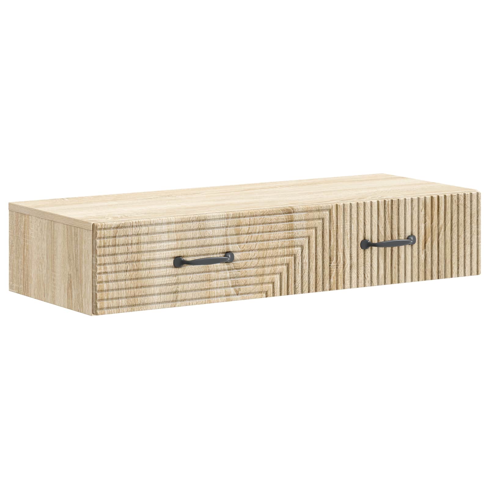 Table d'appoint murale Chêne 87,5 x 34,5 x 17 cm | Leroy Merlin