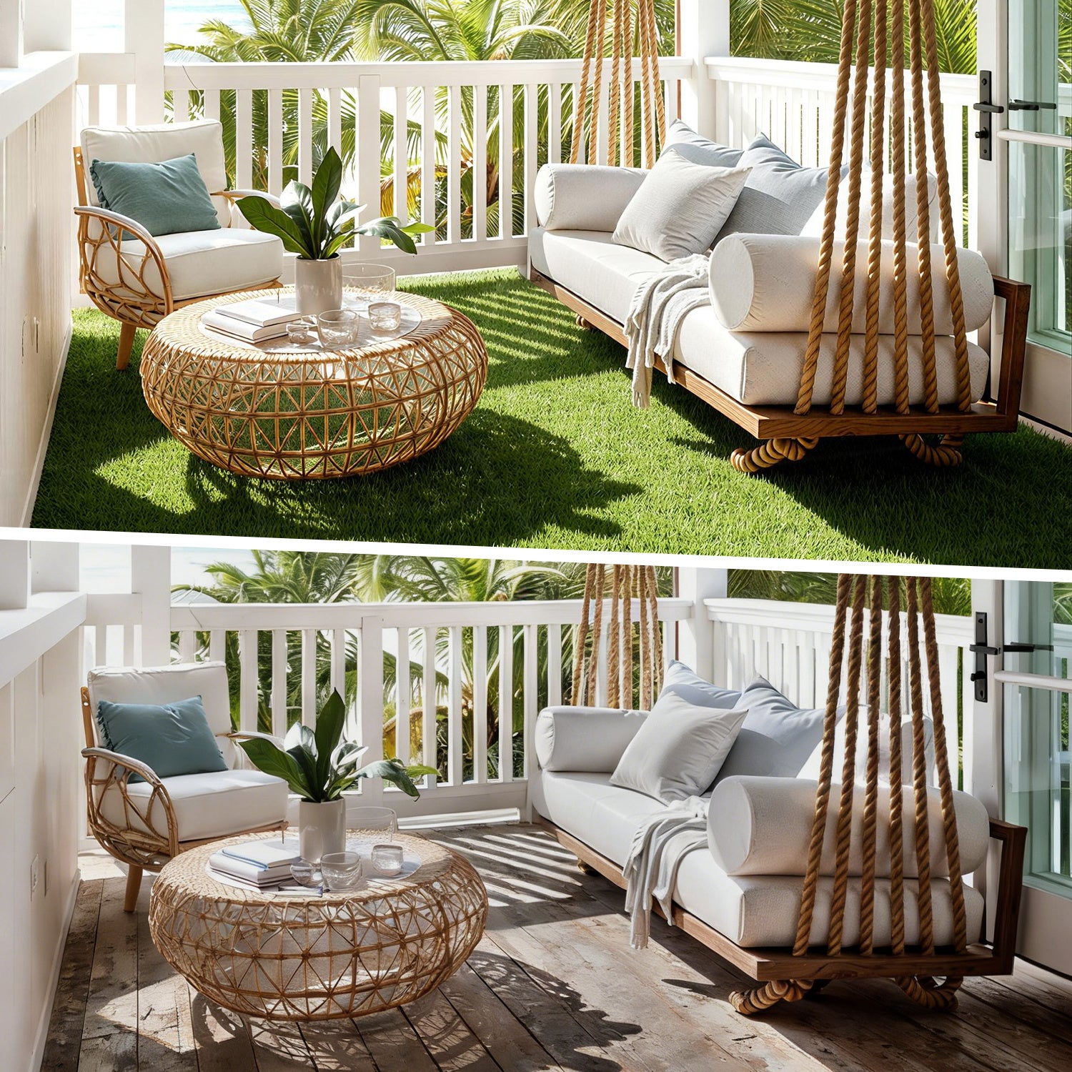 Dalles de terrasse gazon synthétique lot de 22 pièces 30x30cm 2m² avec ...