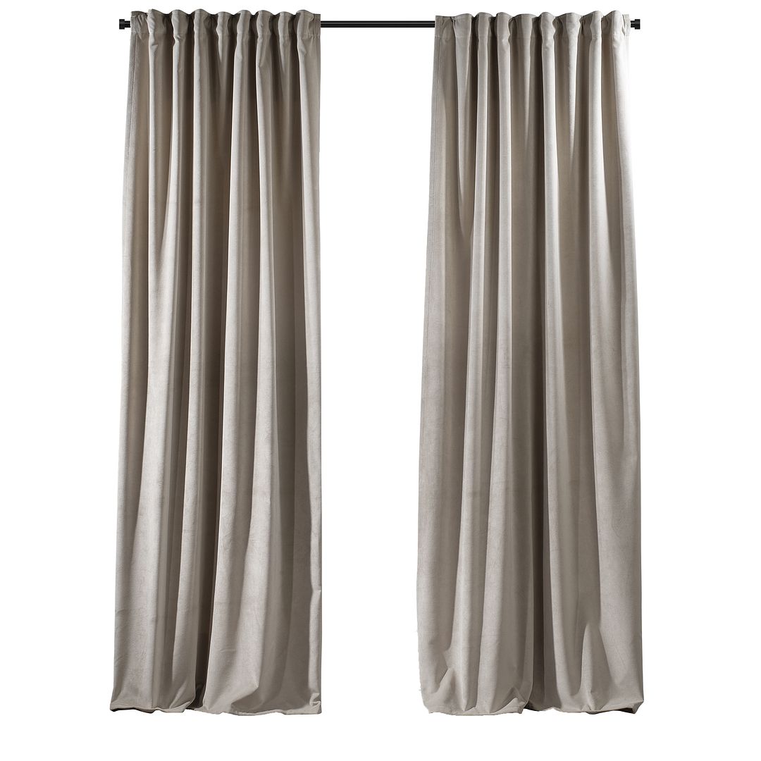 Extra Lungo 1 Pannello Velluto Tenda conchiglia 140*500 | Leroy Merlin