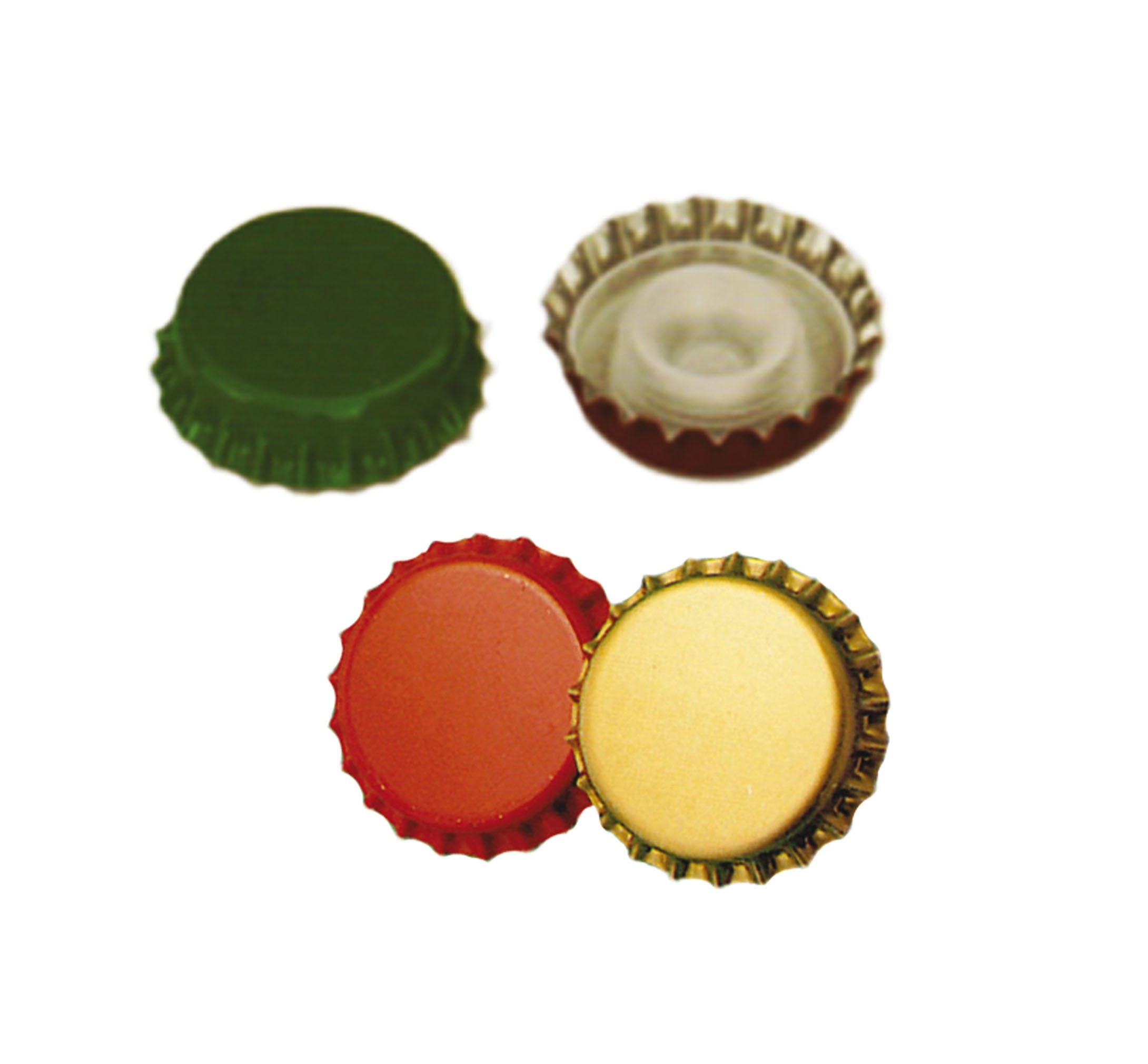 Bouchons couronne Ø29 mm avec bidule – Lot de 200 pièces – Couleurs ...