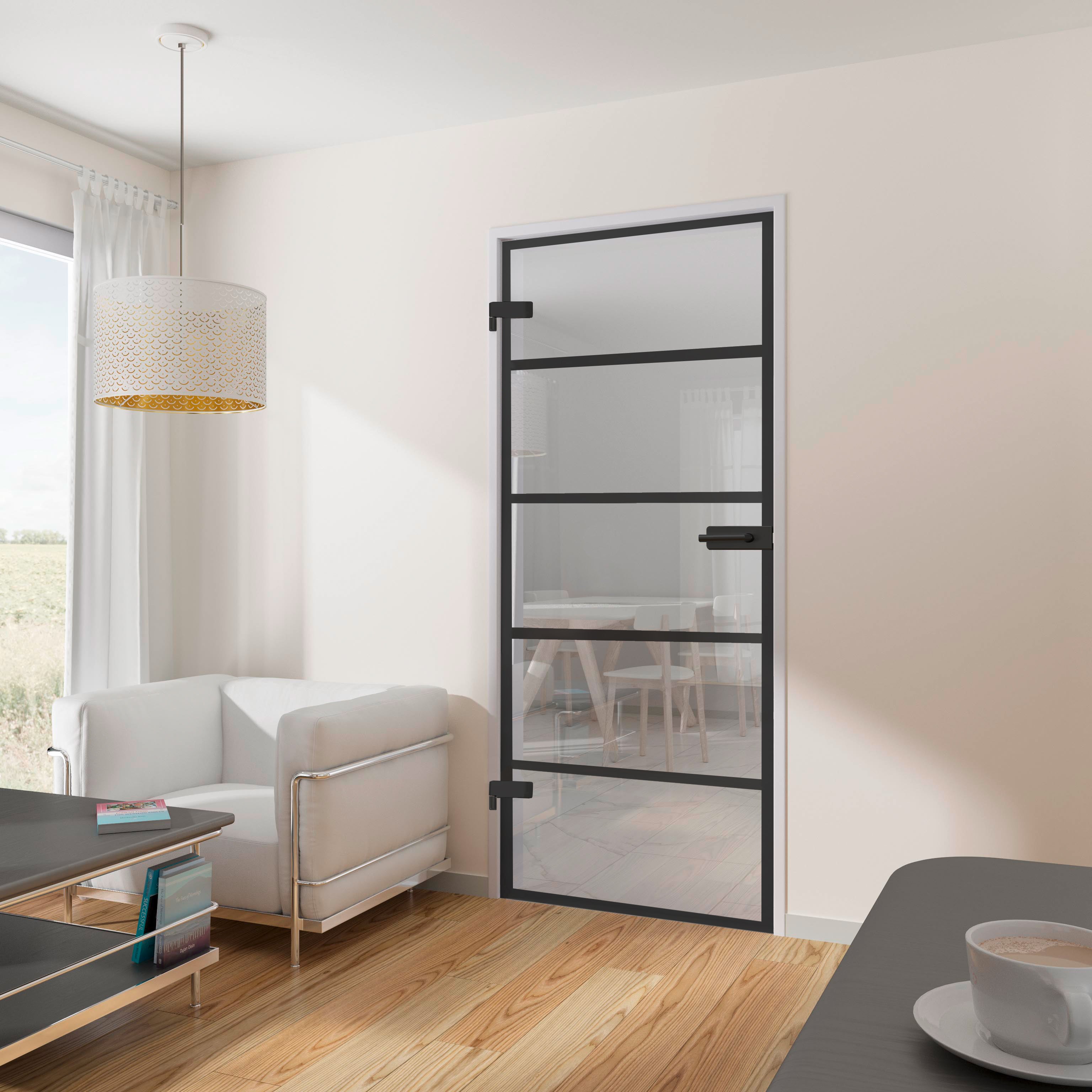 Schulte porte intérieure loft en verre, 83x197 cm, bloc-porte vitré ...