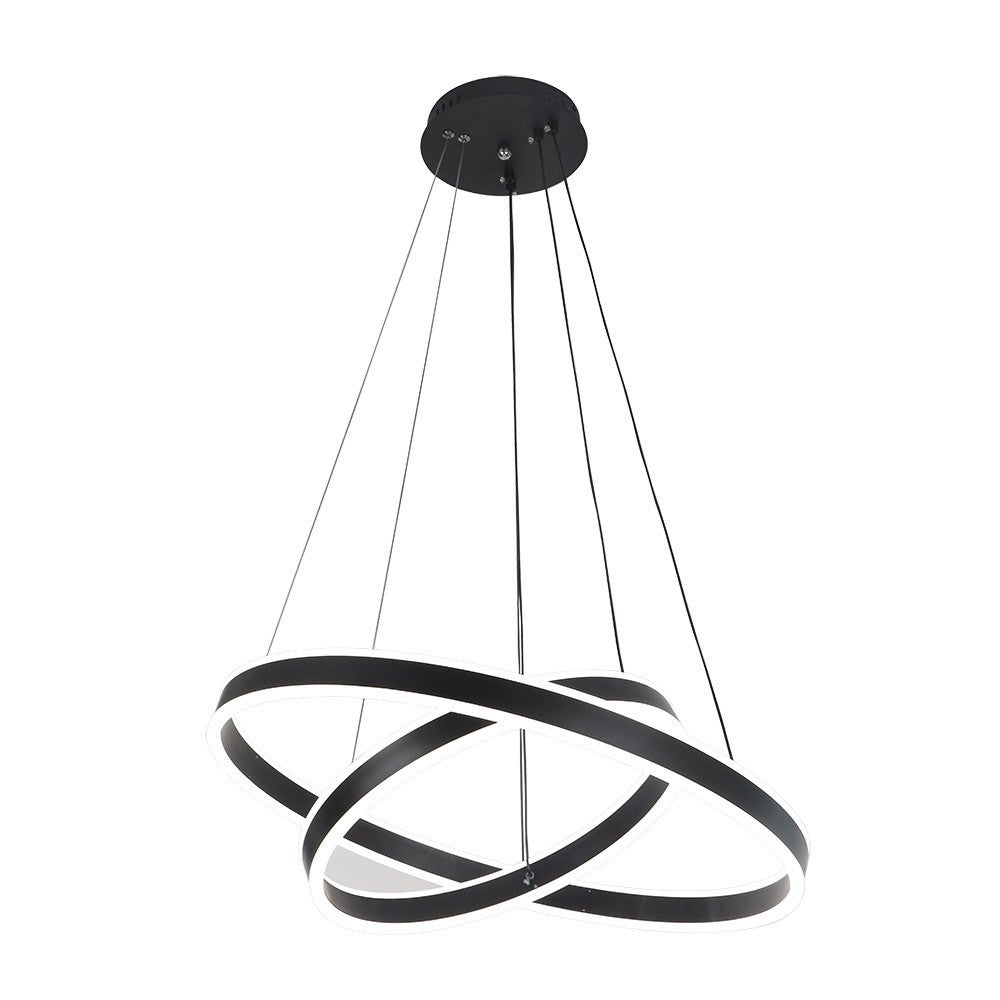 Lampara Circular Modelo Lion Negra Led Dimable | Leroy Merlin