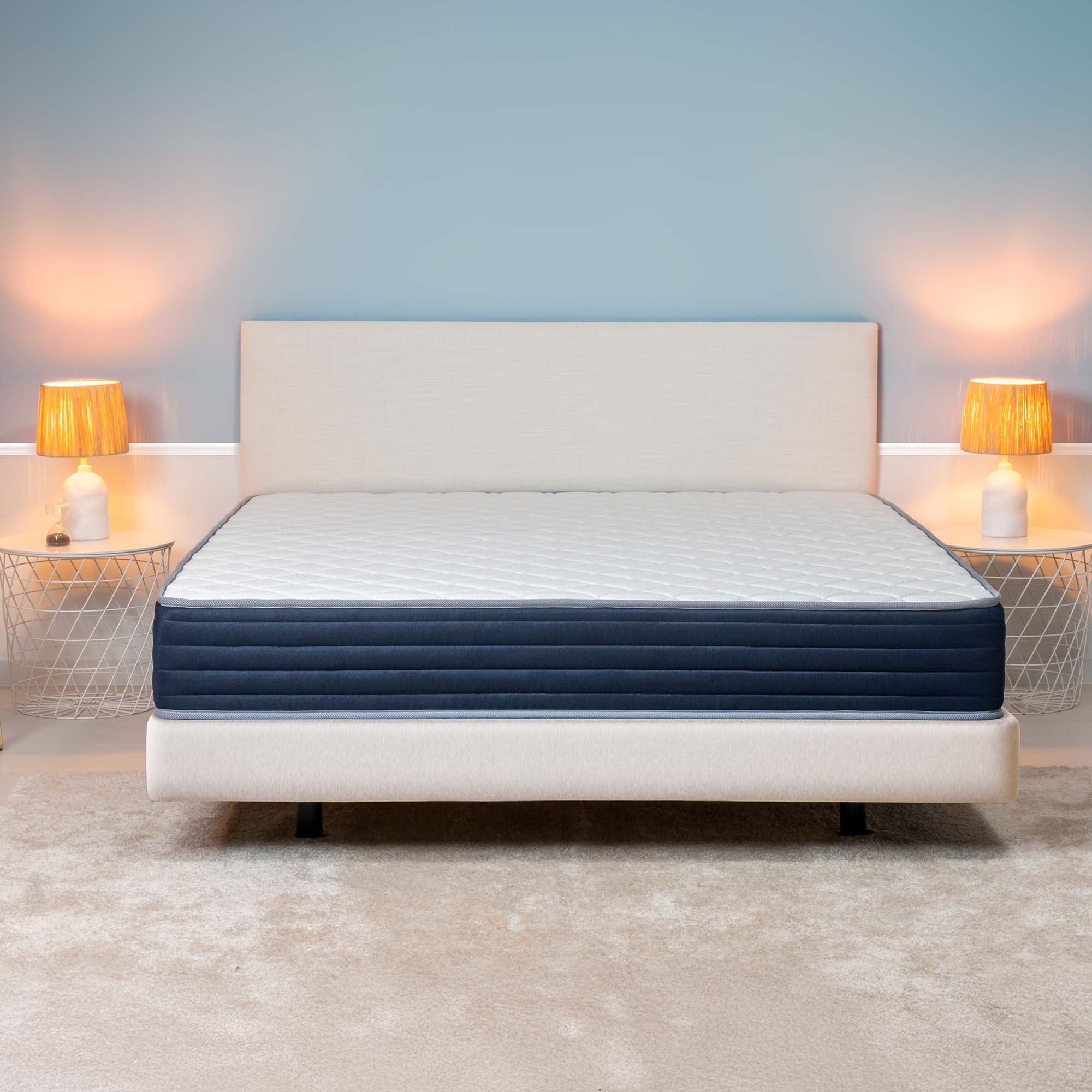 Colchón Aerolatex 135x190 cm - Espuma HR - Blue Latex - Gel Memory Foam ...