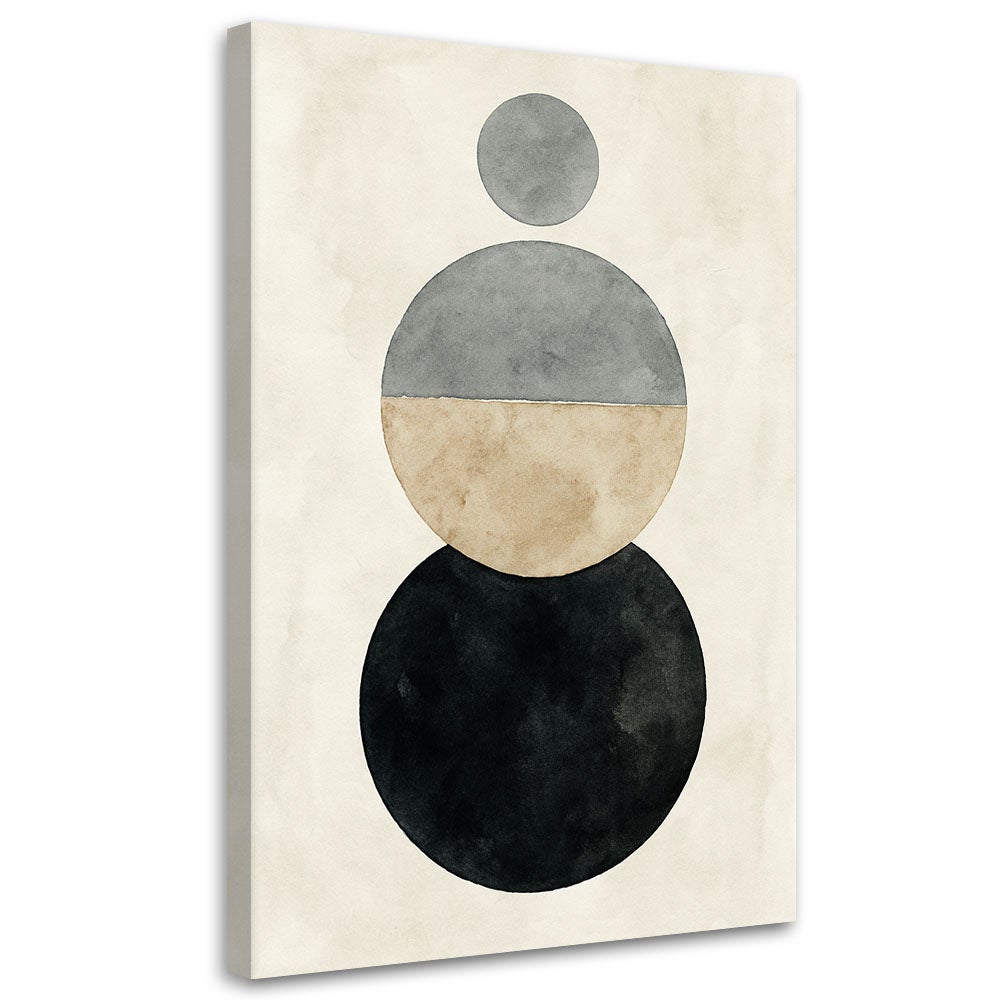 Tableau pour le salon Géométrie abstraction aquarelle 40x60 | Leroy Merlin