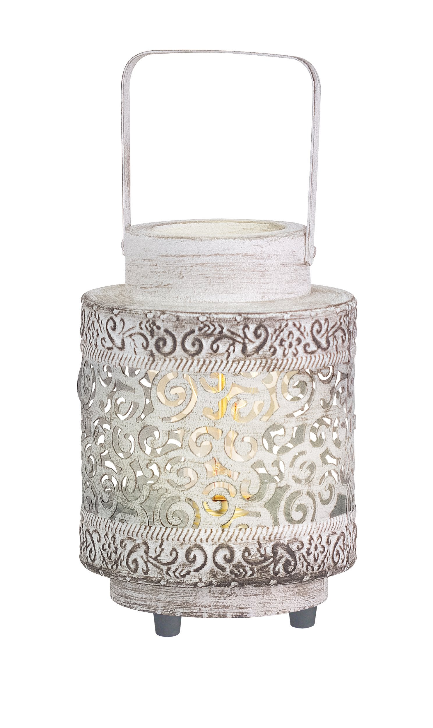 Lámpara de Sobremesa Vintage Eglo Talbot Gris1 Bombilla E27 | Leroy Merlin