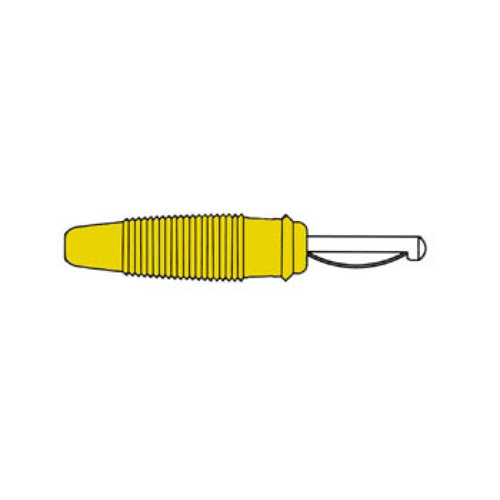 FICHE 4mm A TROU TRANSVERSAL, A SOUDER - JAUNE (VQ 30) | Leroy Merlin