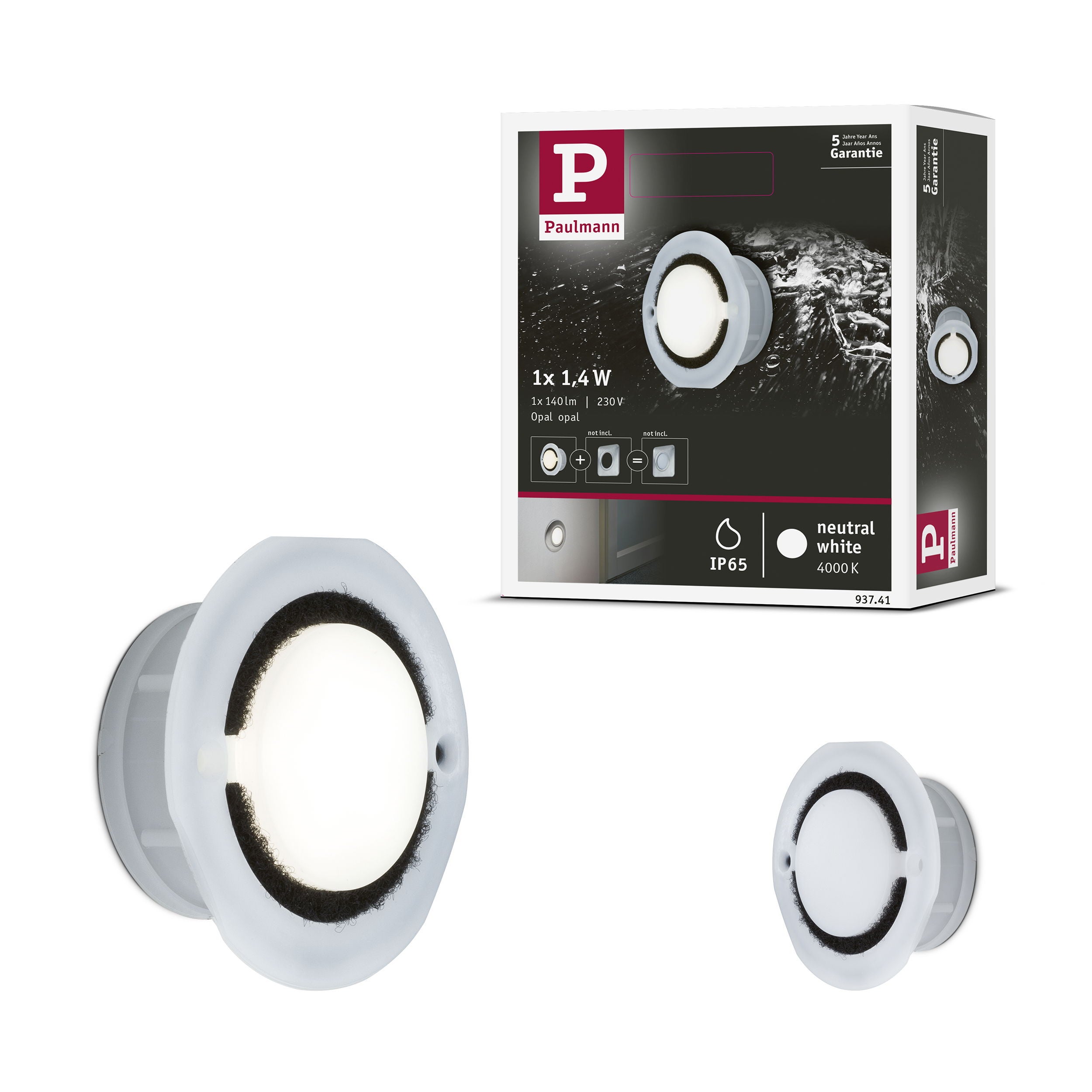 Encastré mural LED Special Line IP65 rond 76mm 1,4W 60lm 230V 4000K ...