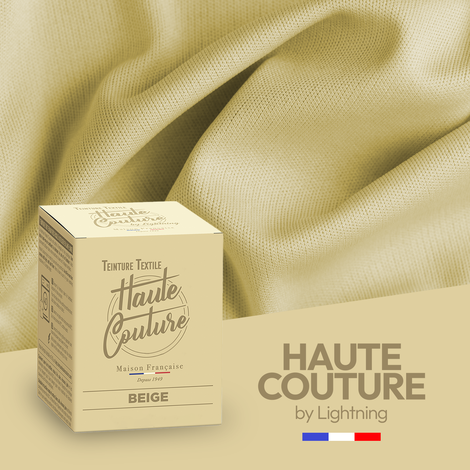 HAUTE COUTURE Teinture Textile Beige - 350g - Pour Vêtements et Tissus ...