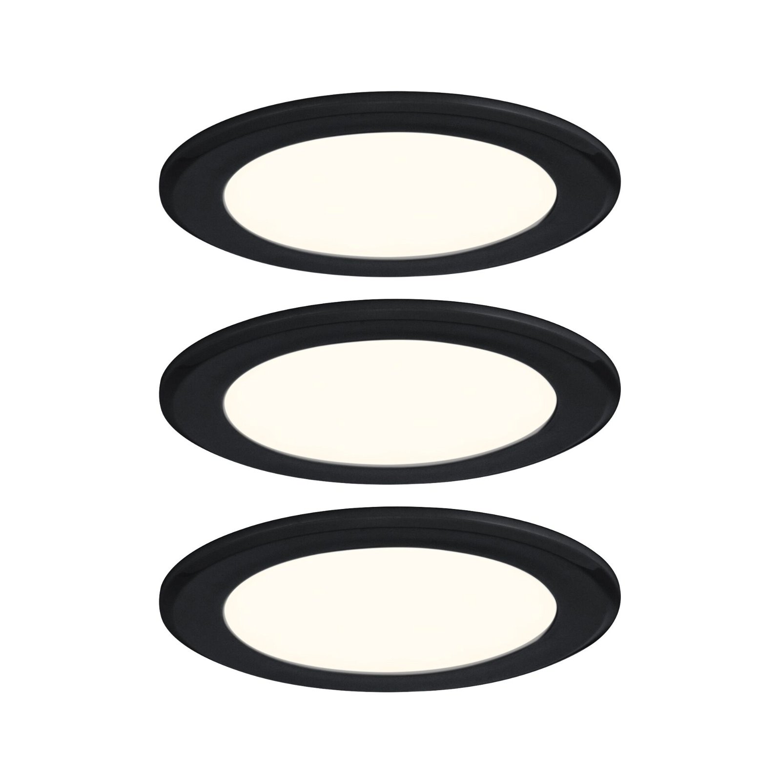 Éclairages encastrés LED pour meubles Kit de 3 rond 65mm 3x2,5W 3x180lm ...