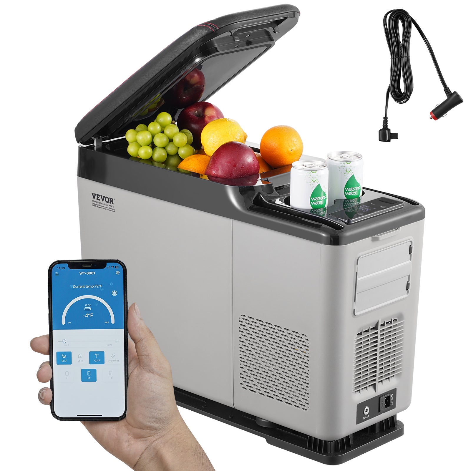 Réfrigérateur Portable à Compression VEVOR 15 L, Mini Frigo de Voiture ...