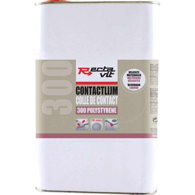 300 Polystyrène - Colle de contact liquide - Rectavit - 5 L | Leroy Merlin