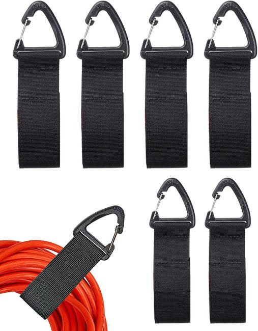Range-câbles muraux – Fixation par bandes Velcro, pour atelier, maison ...