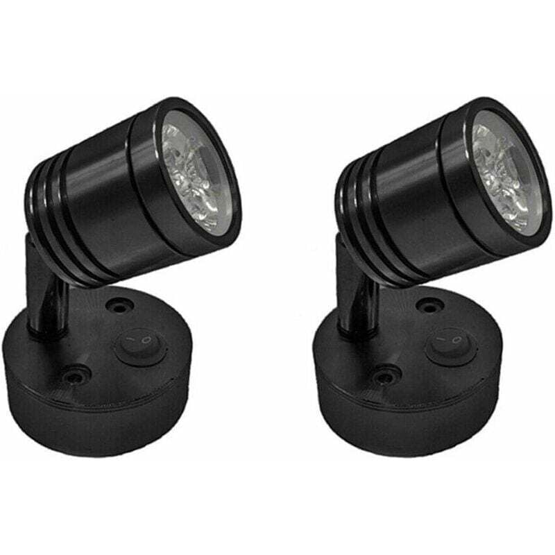 Ensemble de 2 spots LED 12V, appliques murales, lampes de lecture ...