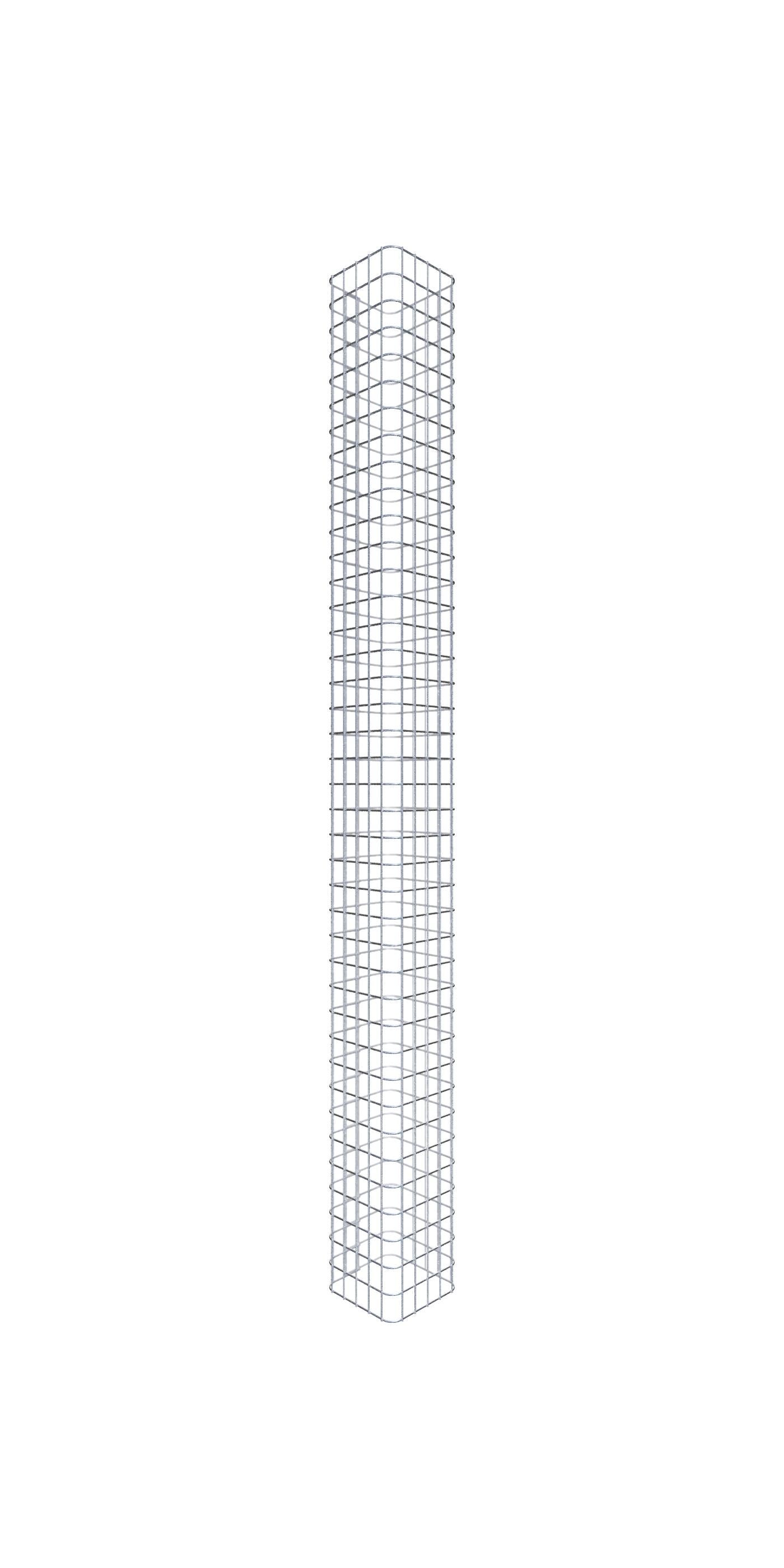 Colonne de gabion carrée, 27 cm x 27 cm, mailles 5 x 5 cm - hauteur ...