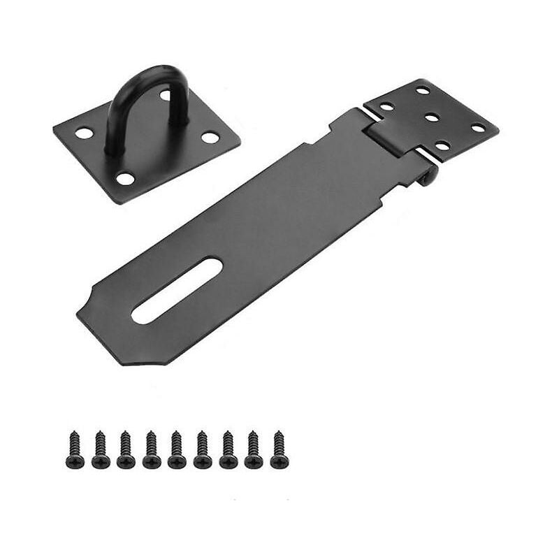 Pestillo y aldaba Negro Candado de cerrojo de pulgadas pestillo de ...