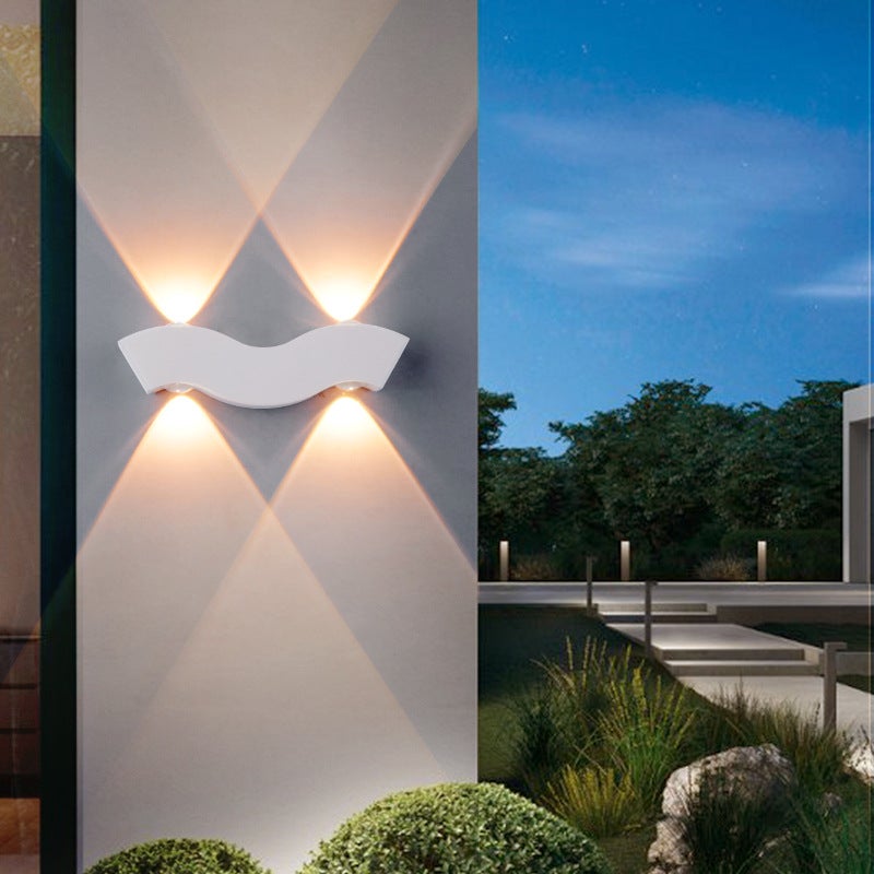 Nouvelle lampe murale à led étanche cour balcon clôture pilier lampe ...
