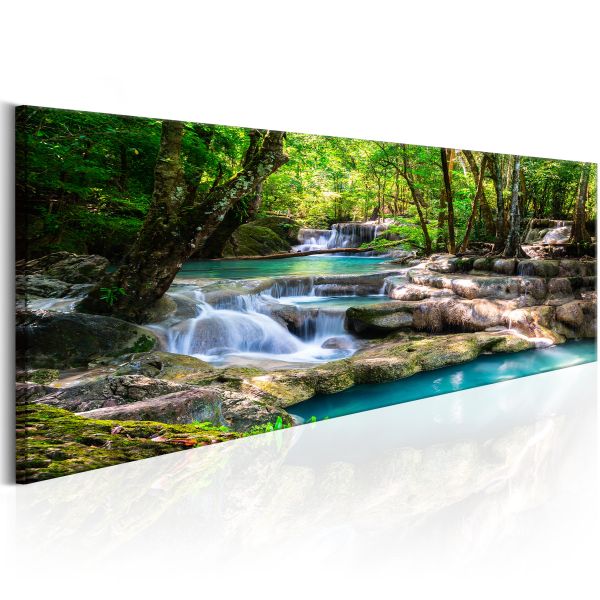 Tableau Nature: Forest Waterfall 120x40 cm | Leroy Merlin