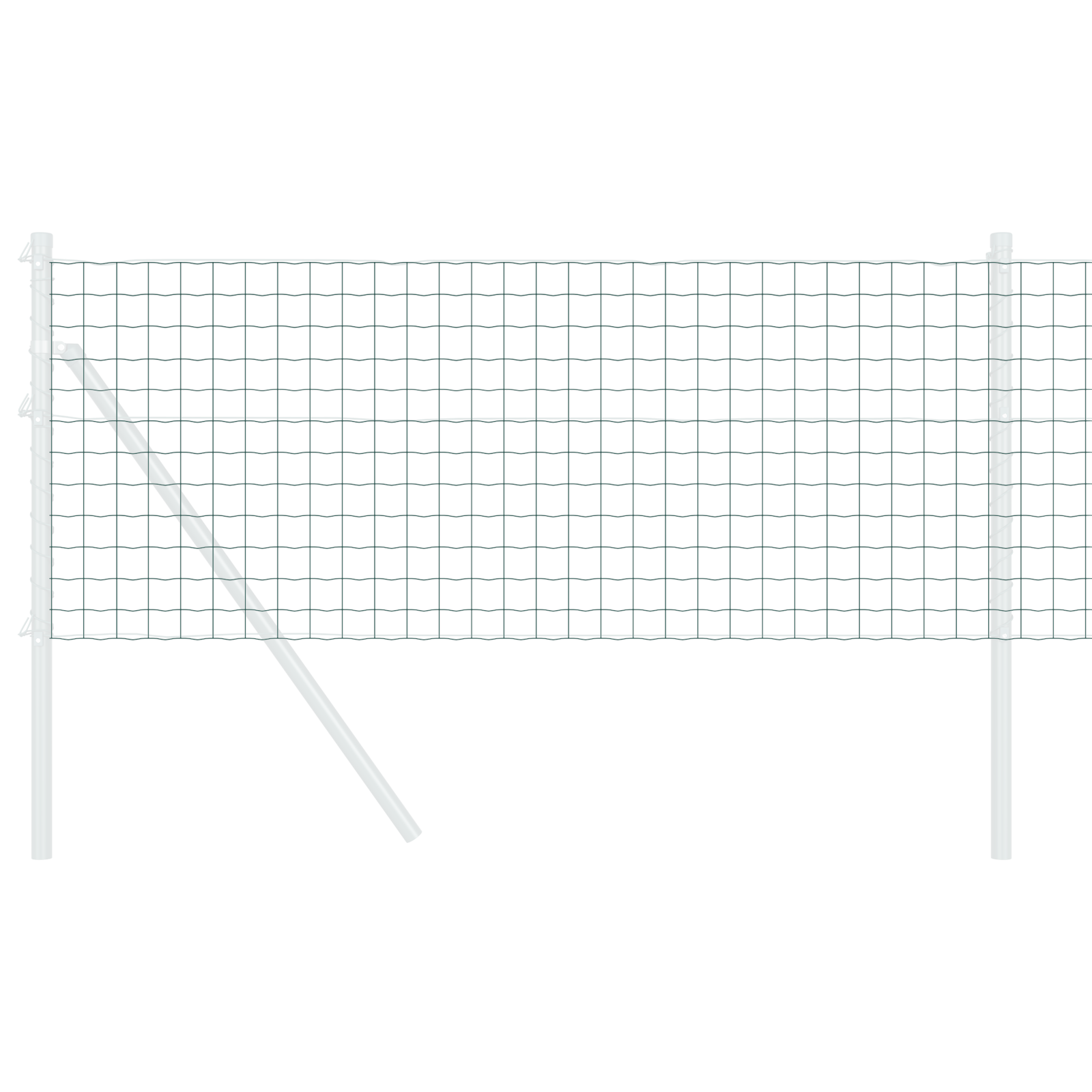 Clôture Euro Vert 0,8 x 10 m Fer revêtu de PVC vidaXL | Leroy Merlin