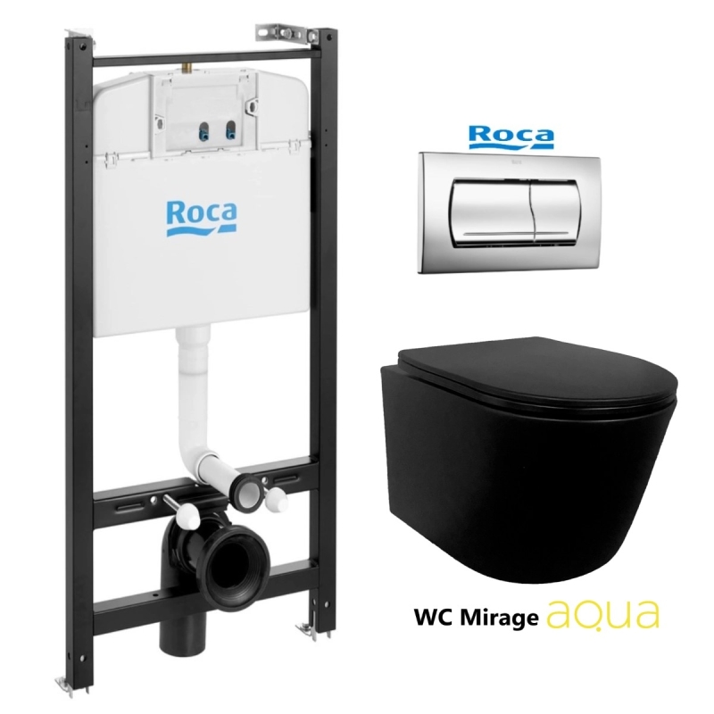 BASTIDOR ROCA ACTIVE PACK CISTERNA EMPOTRADA Y PULSADOR CROMO BR CON ...