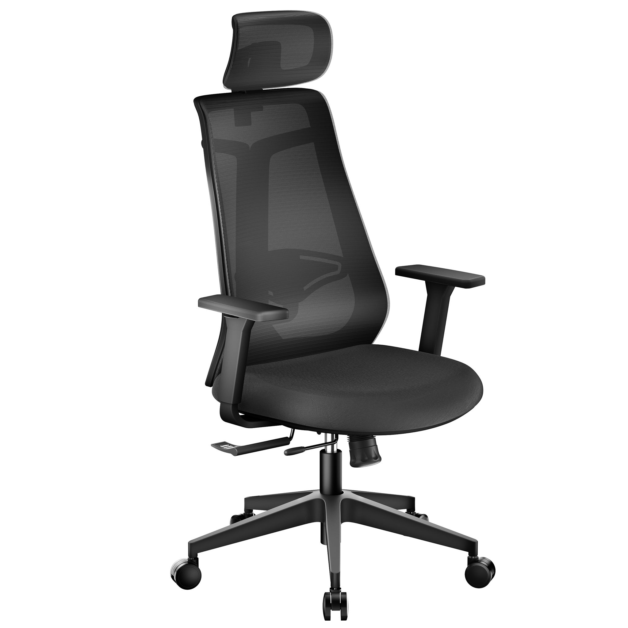 Wiltec Silla de escritorio ergonómica ajustable en altura y profundidad ...