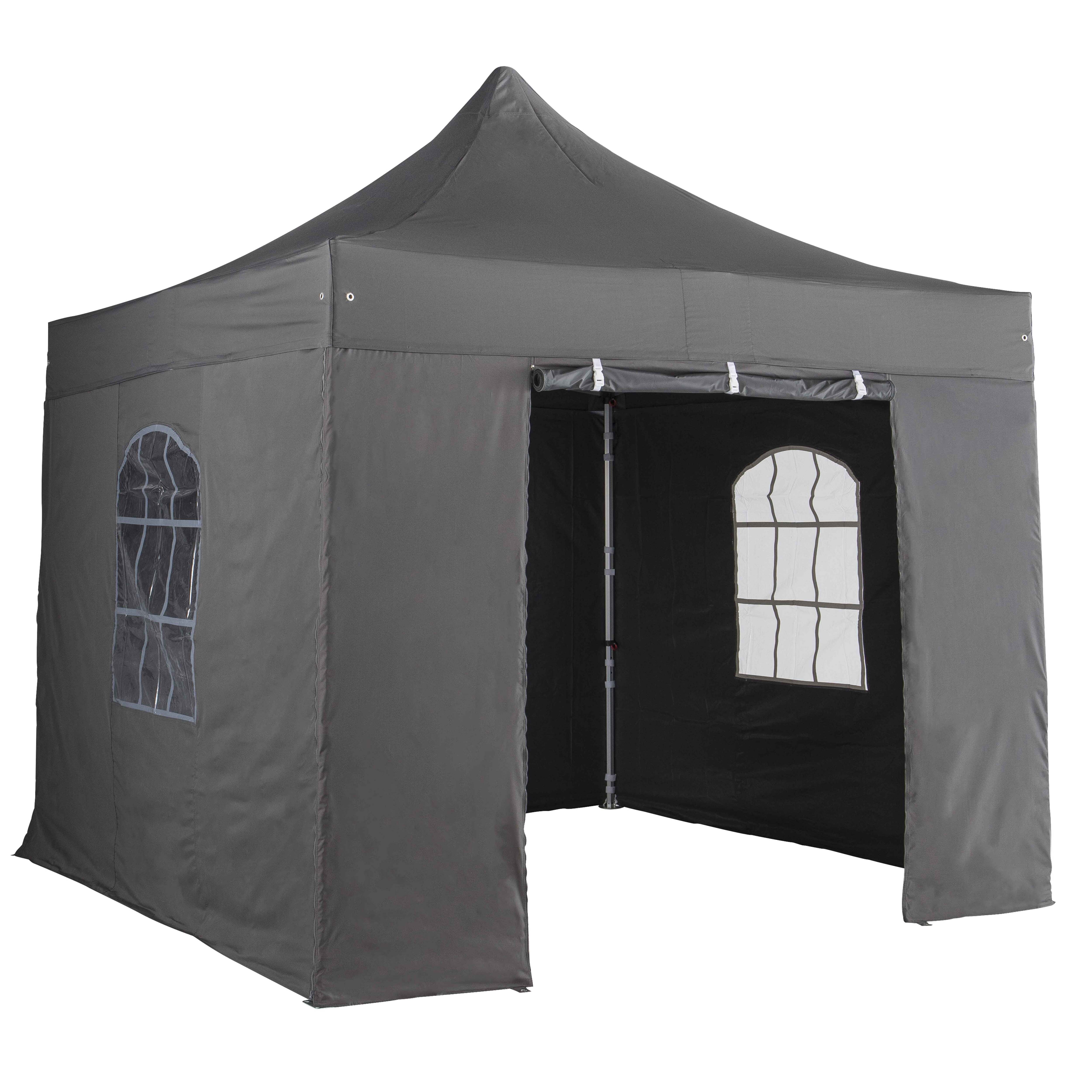 Mur porte zippable pour tente pliante pro+ 50mm en 3m gris | Leroy Merlin