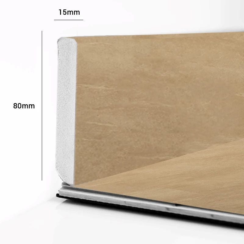 Arquiservi | Rodapié poliestileno PVC Carpatos. 20 Tiras 2200x80x15 ...