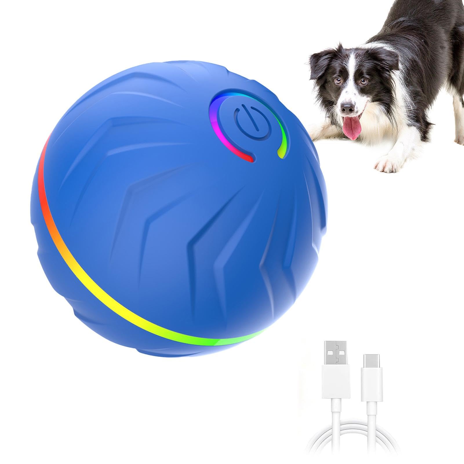 Juguete para perros, pelota automática que rebota - Pelota recargable ...