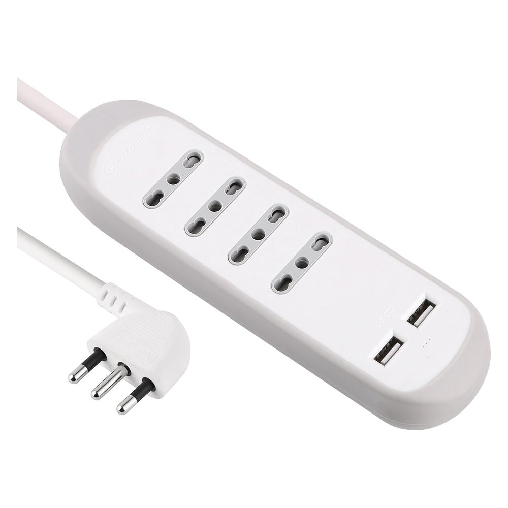 PRISE MULTIPLE DOUBLE 'GUMMY' 4 prises bival.10/16A + 2 USB 2.1A - art ...