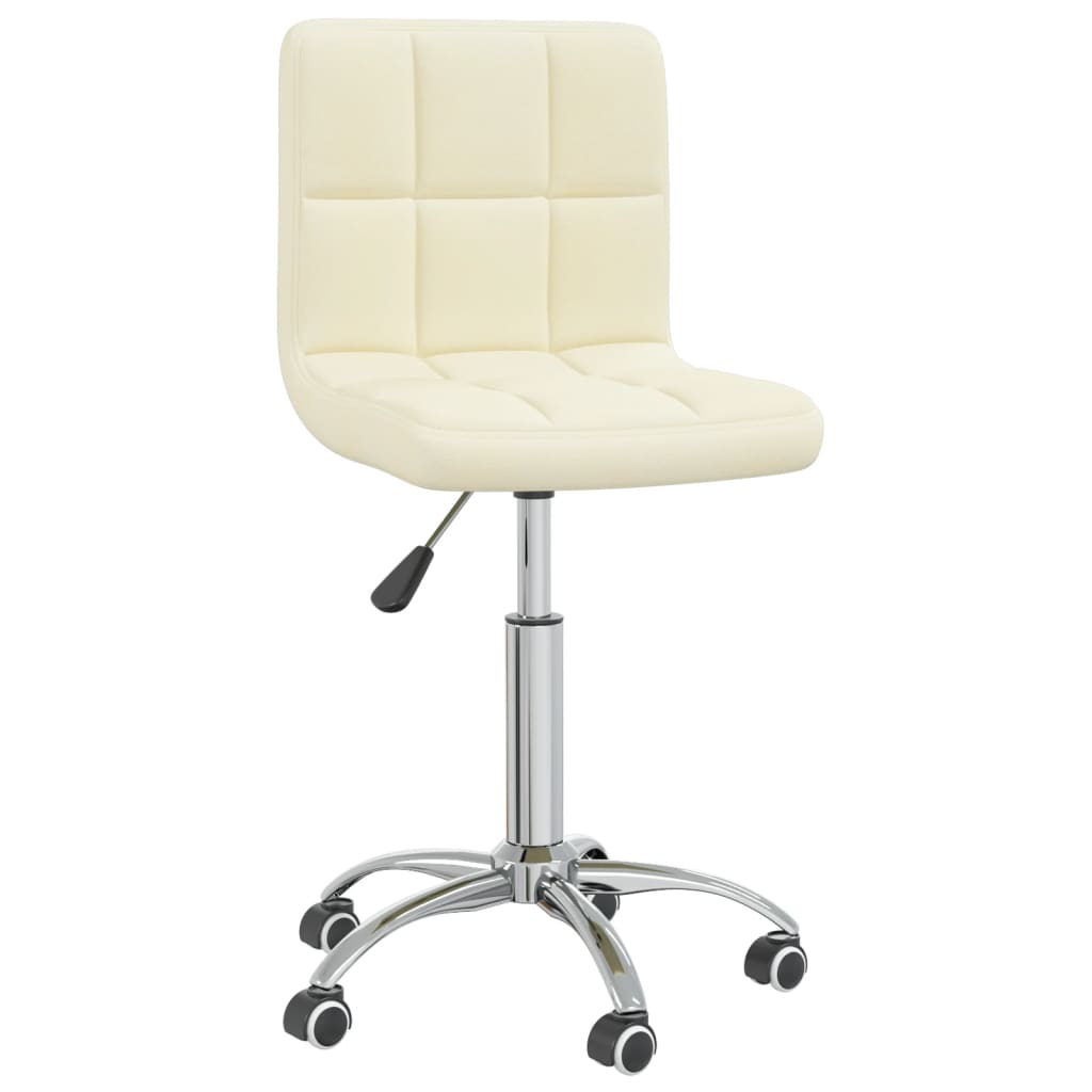 Chaise Pivotante De Salle à Manger Crème Tissu Vidaxl Leroy Merlin