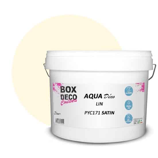 Beige Lin Peinture murale acrylique aspect satin Aqua Déco - 10L ...