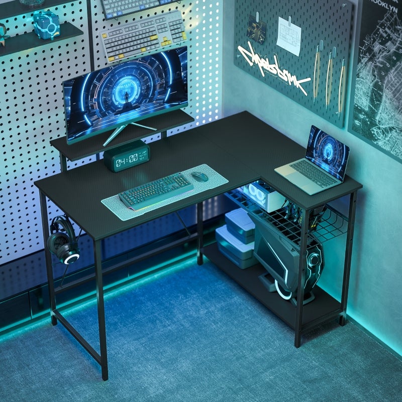 Bureau gaming réversible, bureau gaming d'angle, support pour écran ...