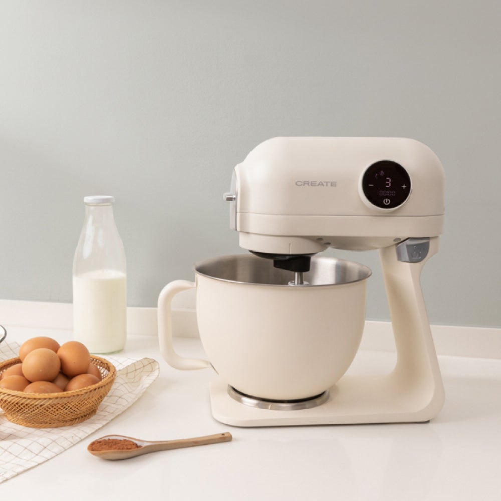 CREATE - DOWNMIX RETRO - Robot Pâtissier à rotation planetaire - Blanc ...