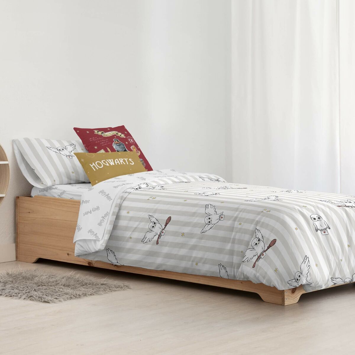 Housse de Couette Harry Potter Hedwig Flying Multicouleur 180 x 220 cm ...