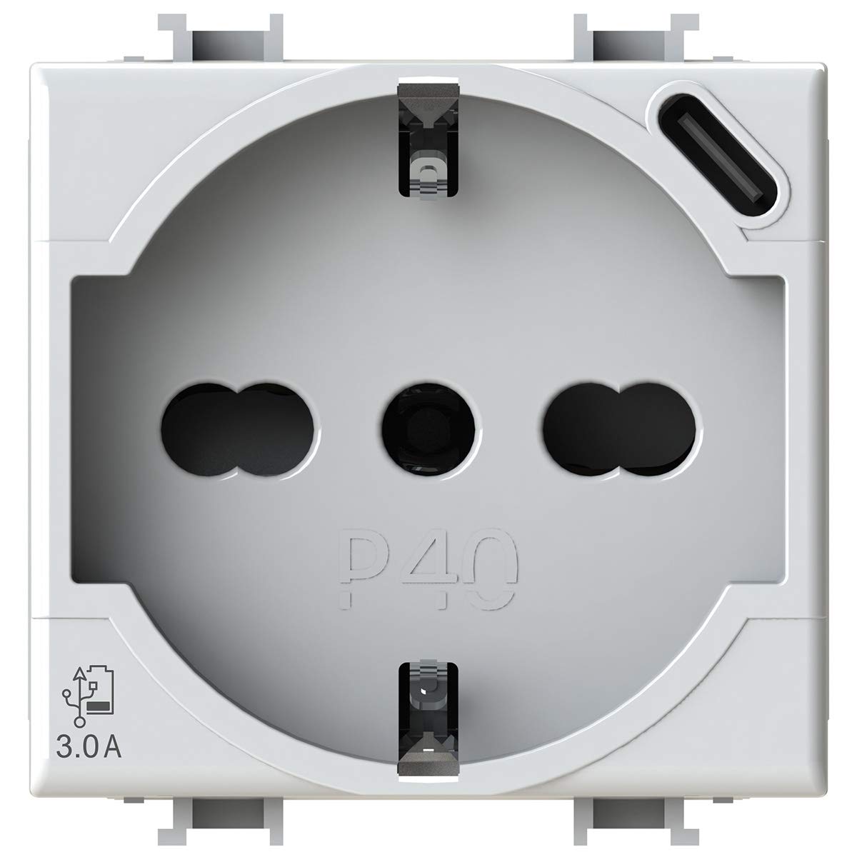 USB P40 3.0A compatibile con Bticino® Matix™ bianca | Leroy Merlin