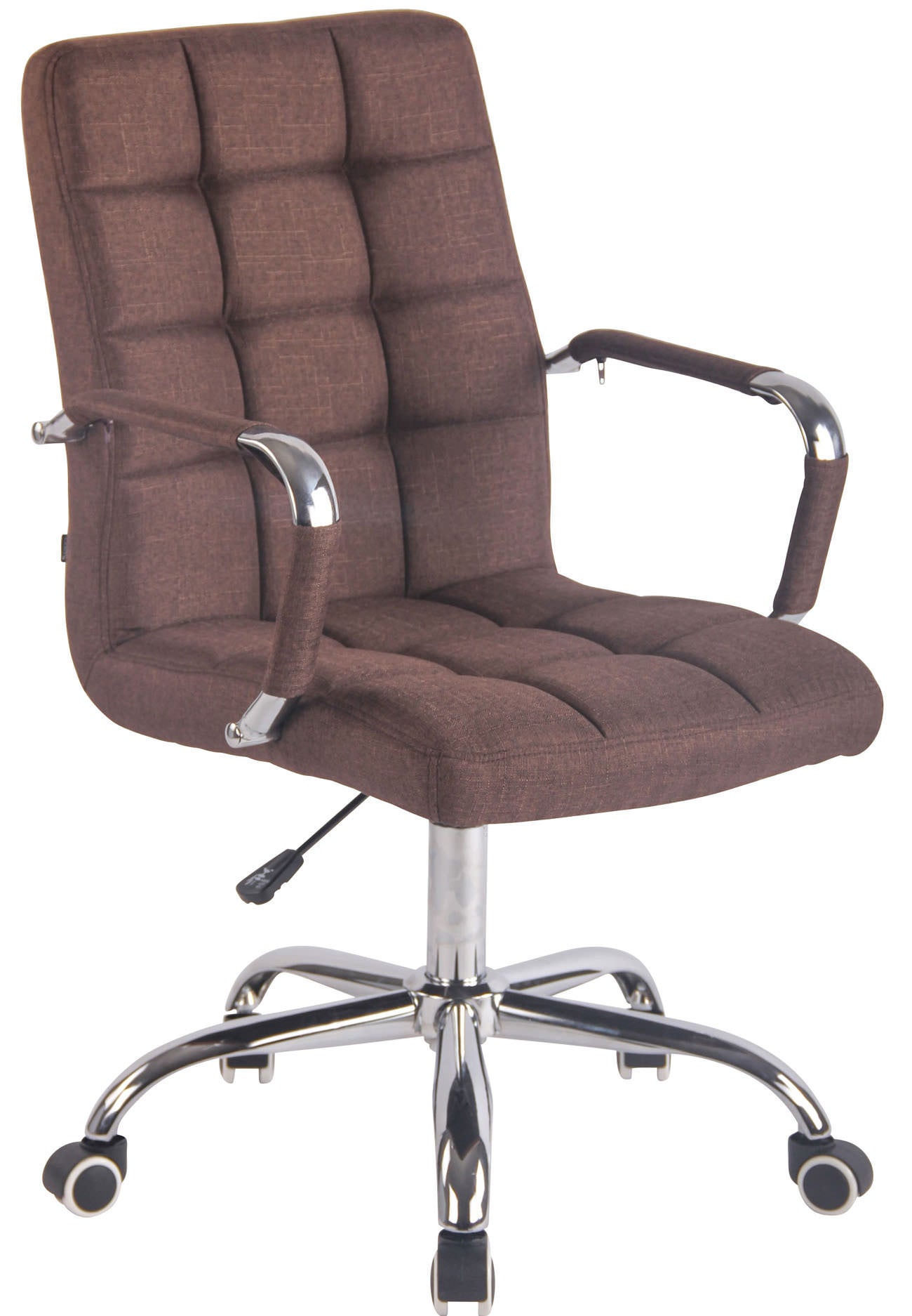 Fauteuil de Bureau Deli Tissu Marron | Leroy Merlin