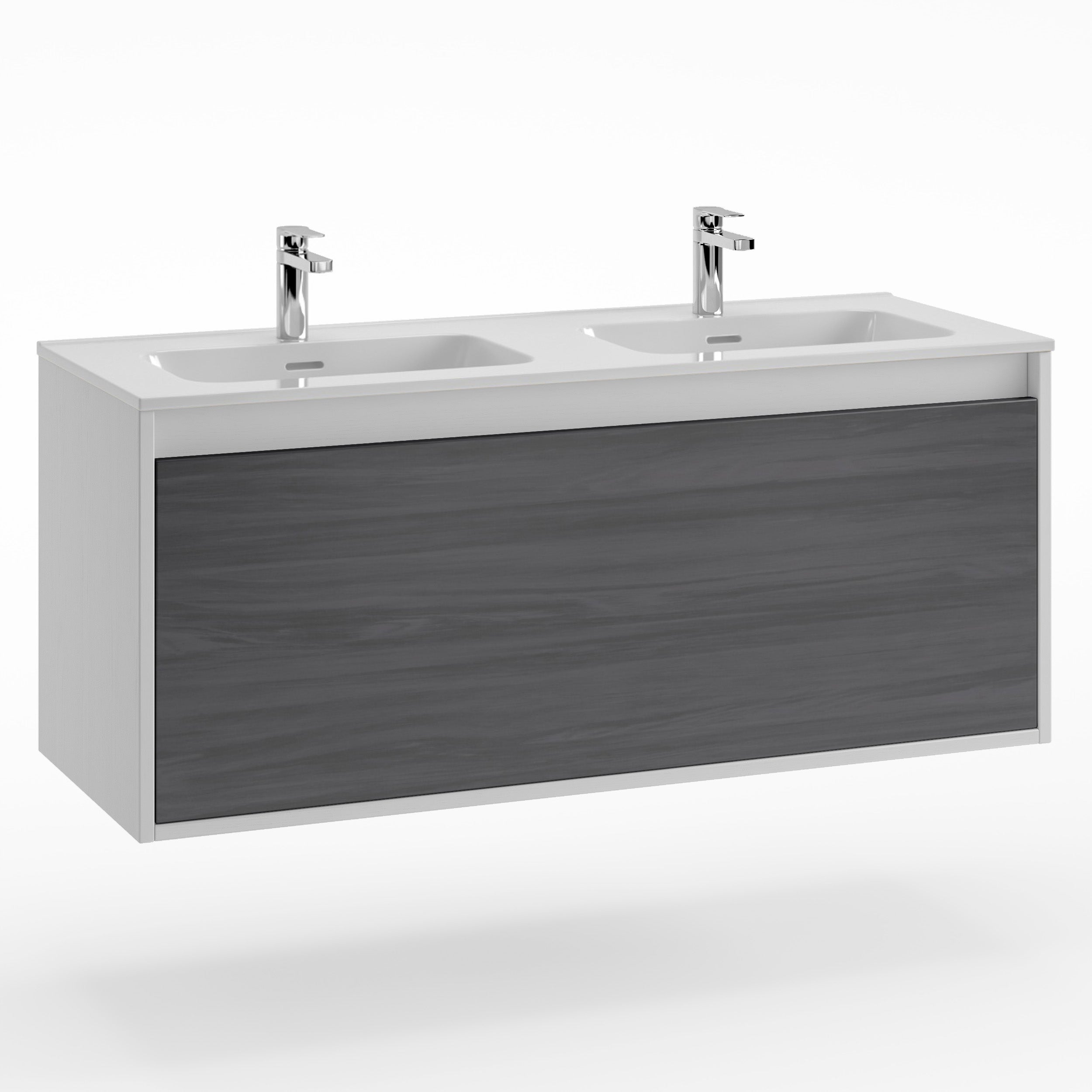 Meuble de salle de bain 120 cm + vasque en céramique : Tribeca : L 120 ...