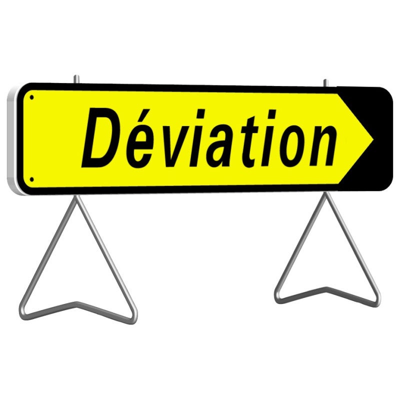 Panneau de signalisation de direction rectangulaire 1000x300mm ...