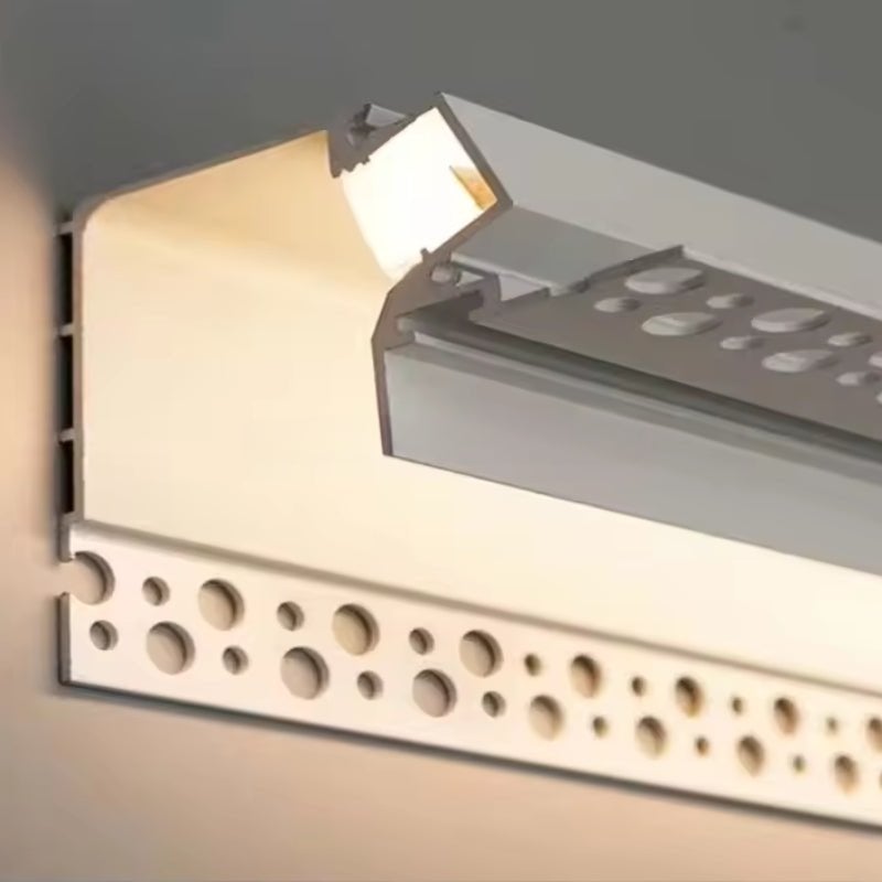 Profilé Aluminium Encastrable 2M pour Faux Plafond Éclairage Indirect ...