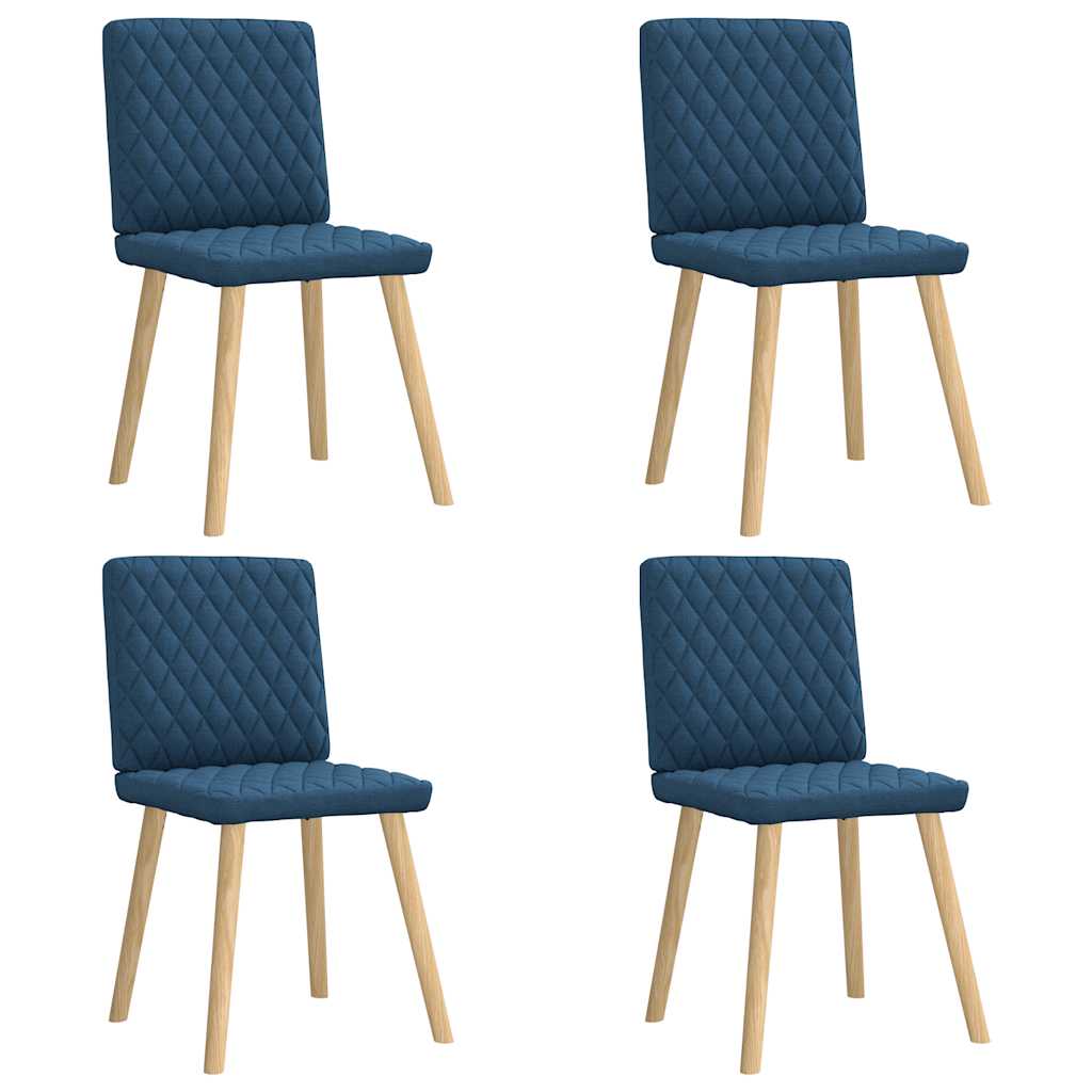 Maison Exclusive - Chaises à manger lot de 4 bleu tissu | Leroy Merlin