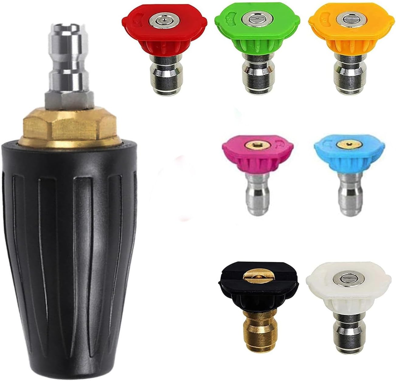 Buse turbo pour nettoyeur haute pression, buse rotative et 7 pointes ...