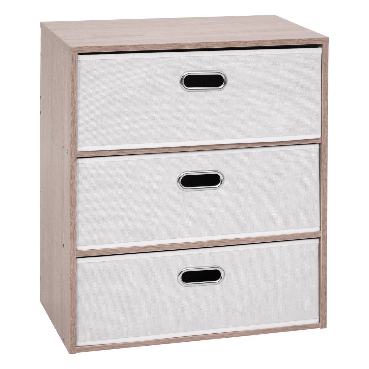 Commode 3 tiroirs dress up bois clair - 5five | Leroy Merlin